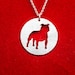 Silver Staffordshire Bull Terrier Pendant. Staffie Silver - Etsy