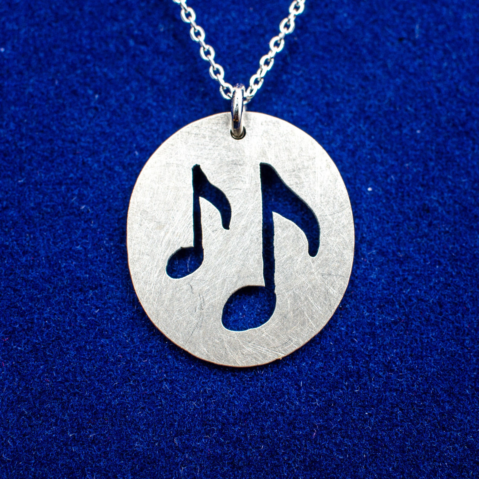 Small Silver Music Notes Pendant. Musical Pendant. Music | Etsy