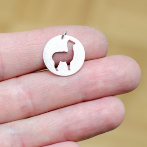 Silver Alpaca Pendant. Alpaca Necklace. American Silver Necklace ...