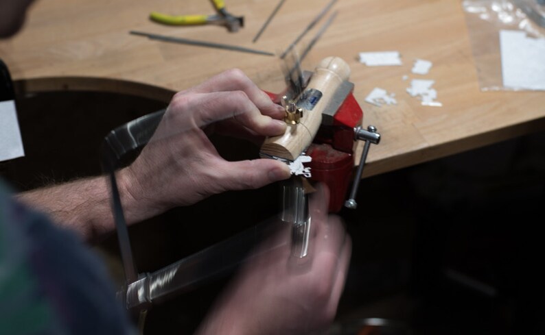 Tiny Ghosts Sterling Silver Stud Earrings. Hand Cut Small - Etsy