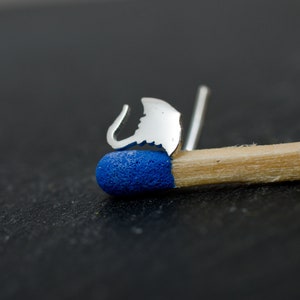 Stingray Hand Cut Sterling Silver Nose Stud. Rays Lover Gift. Shiny ...