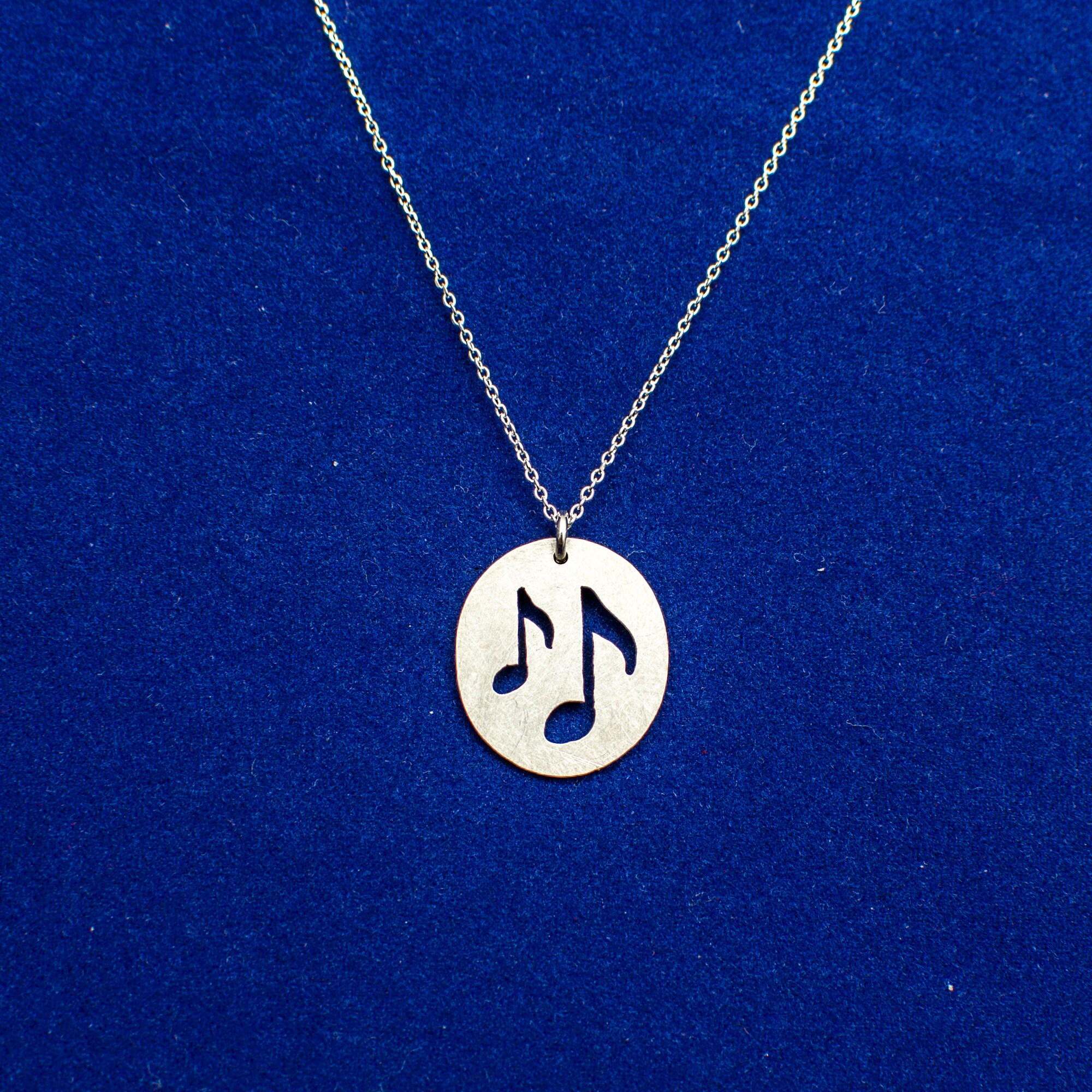 Small Silver Music Notes Pendant. Musical Pendant. Music - Etsy