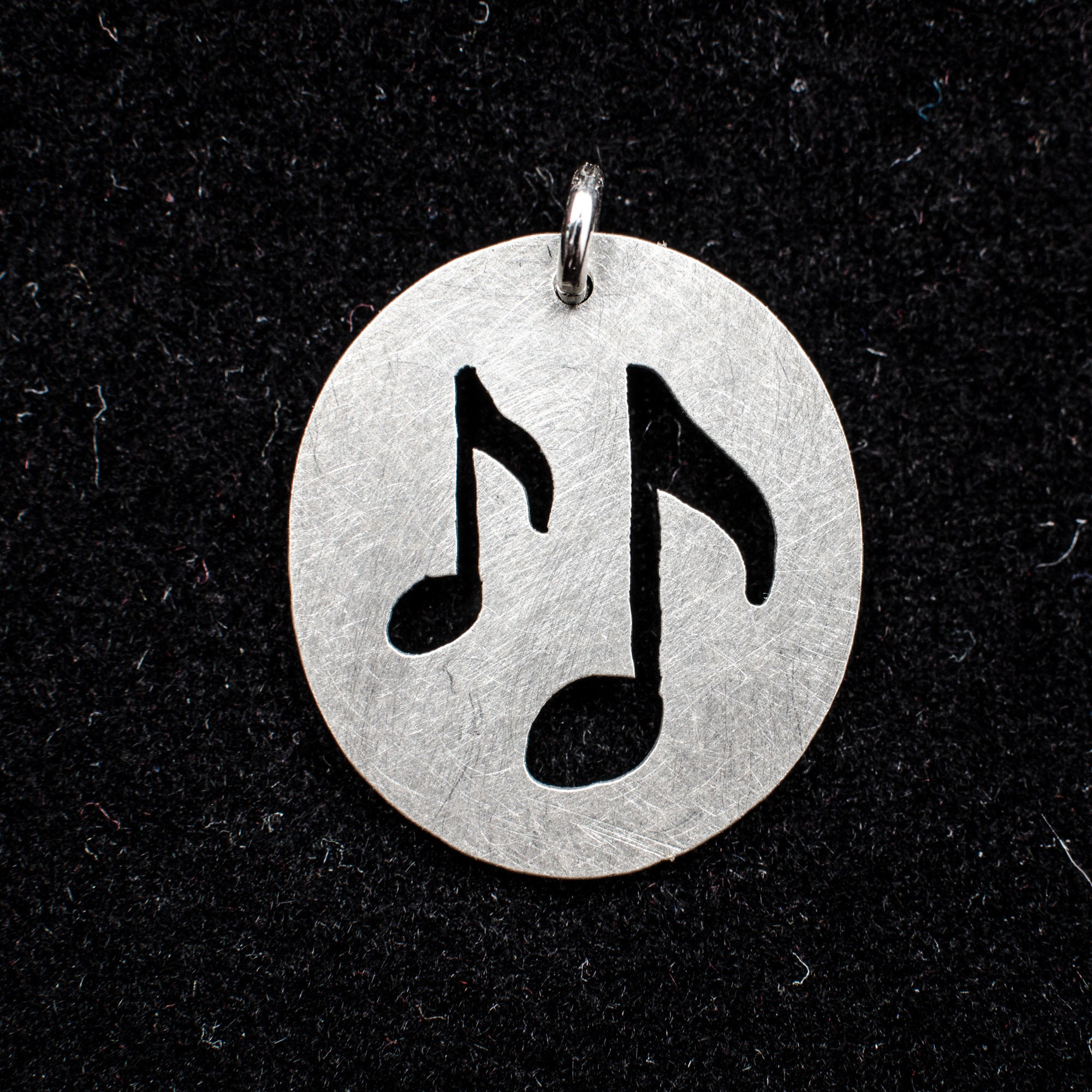 Small Silver Music Notes Pendant. Musical Pendant. Music - Etsy