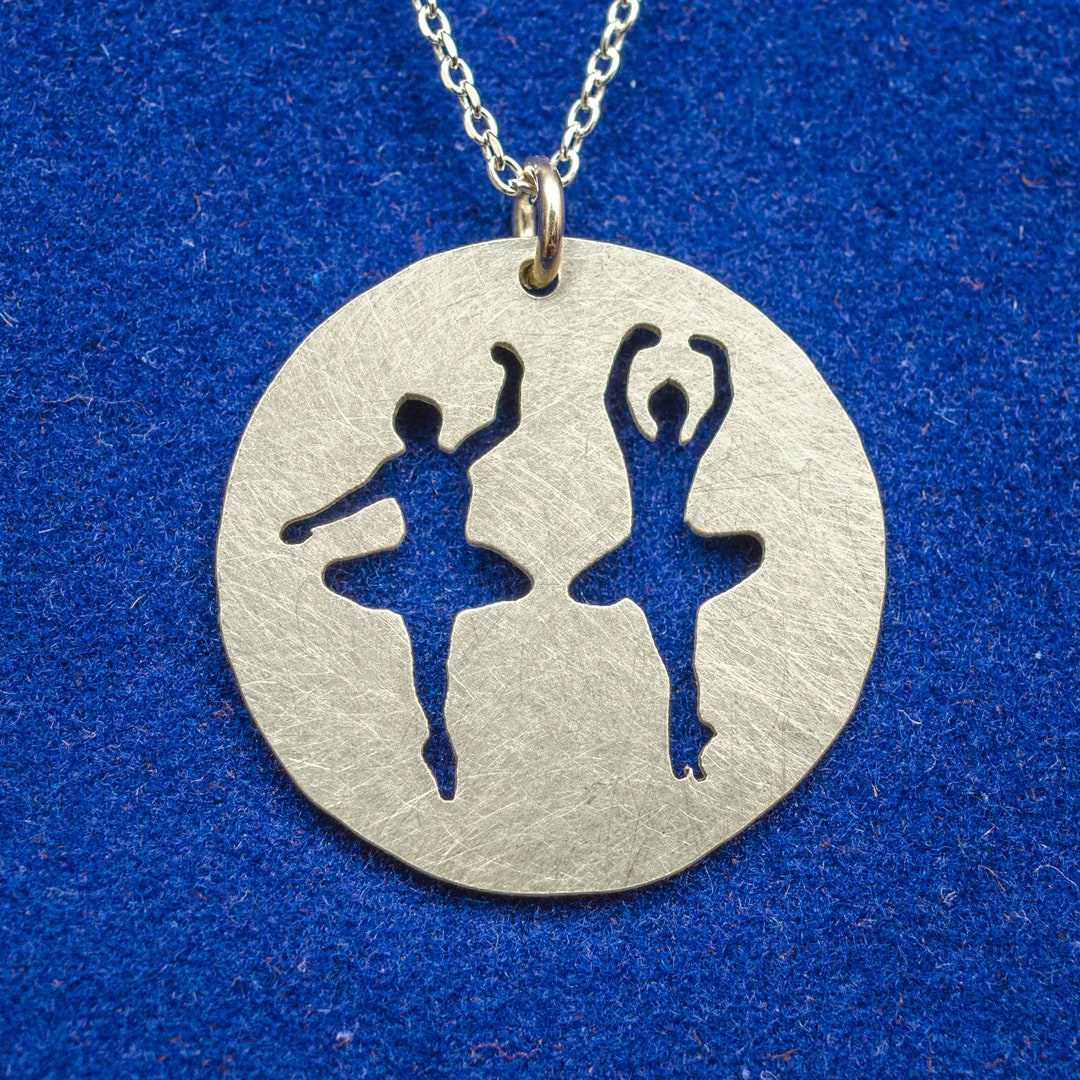 Silver Ballerina Pendant. Ballerina Necklace. Ballet Lovers Silver ...