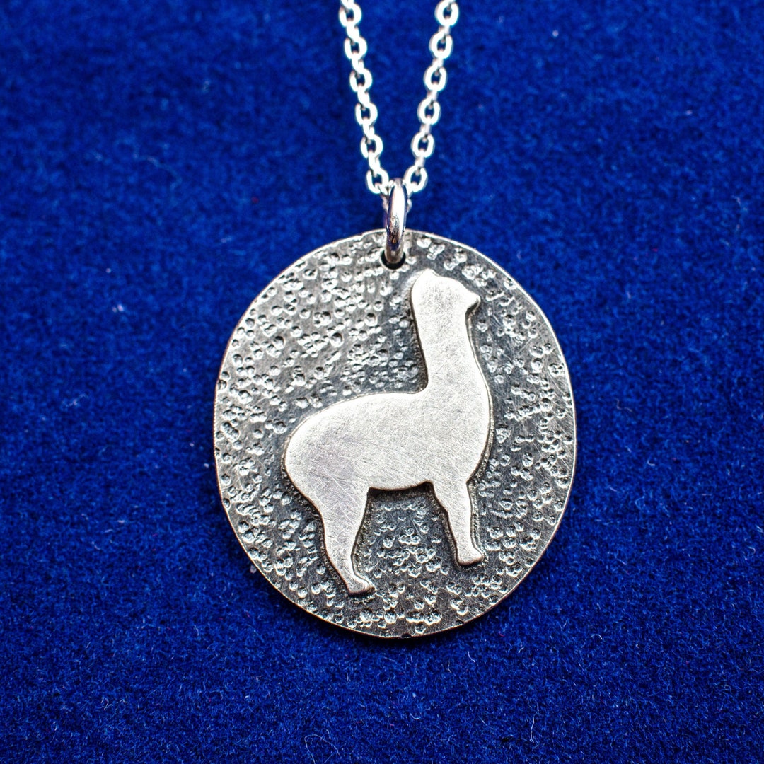 Silver Alpaca Pendant. Alpaca Necklace. American Silver - Etsy