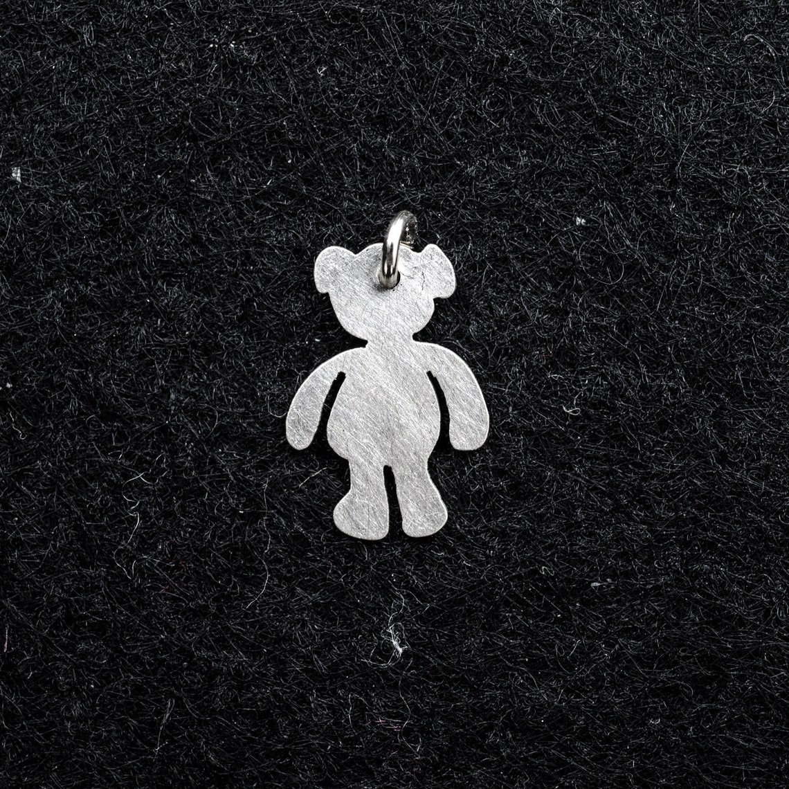 Small Silver Teddy Bear Pendant. Toy Pendant. Teddy Bear | Etsy