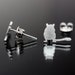 Cute Gerbils 925 Sterling Silver Stud Earrings. Hand Cut Tiny Gerbil ...