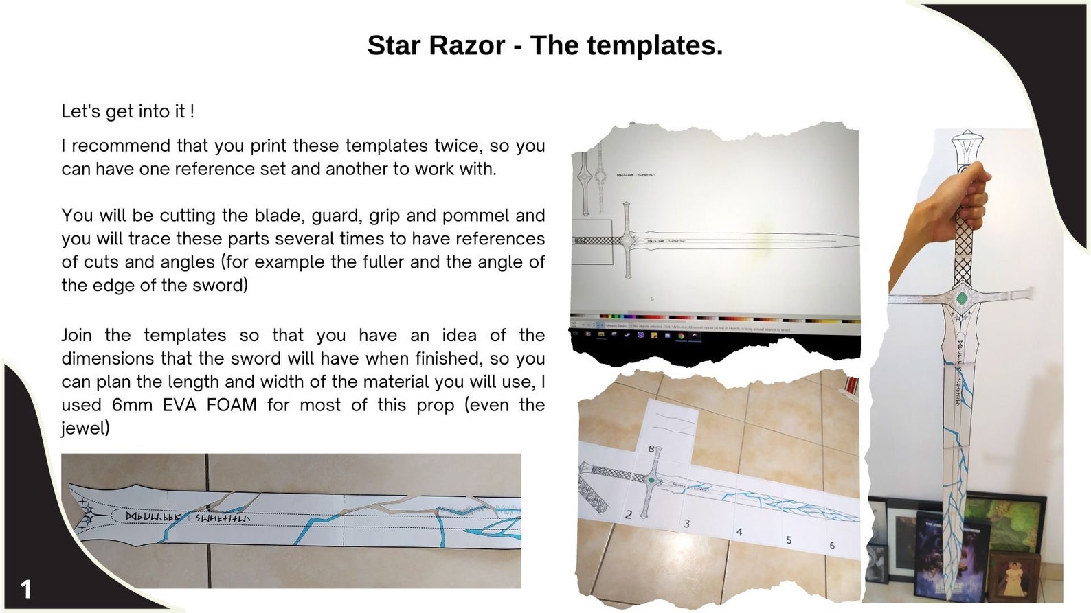 Longsword Template and Quick Guide - Etsy