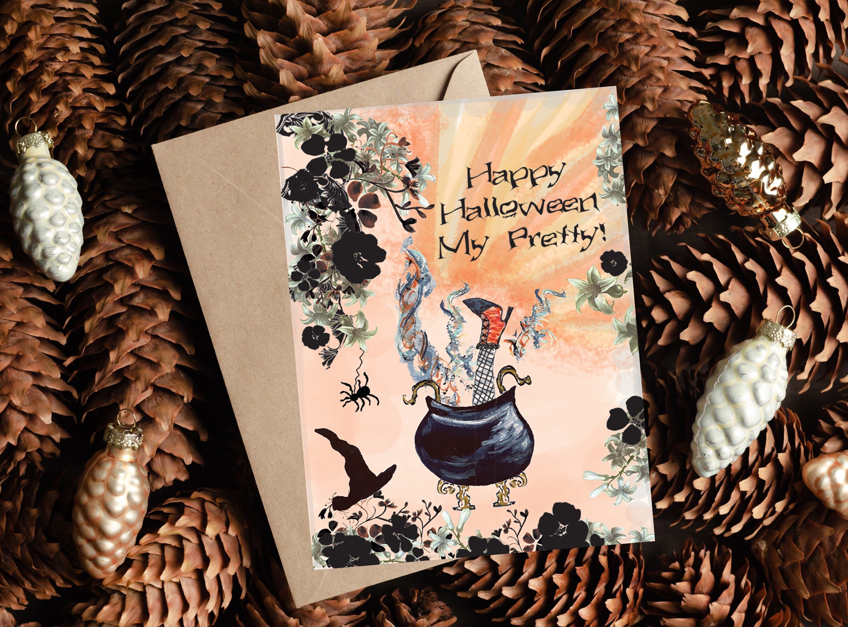 Fall Halloween Cards Funny Halloween Card Bundle Halloween Funny Card ...