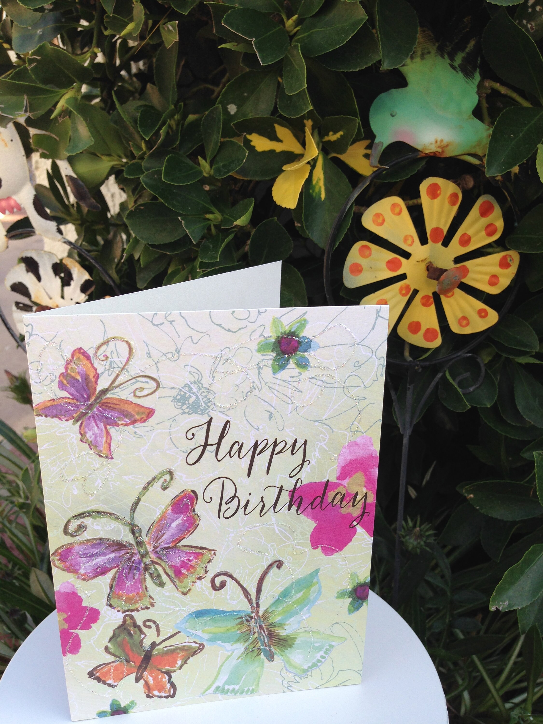 Butterfly Birthday Card for Friends, Birthday Card With Butterflies ...