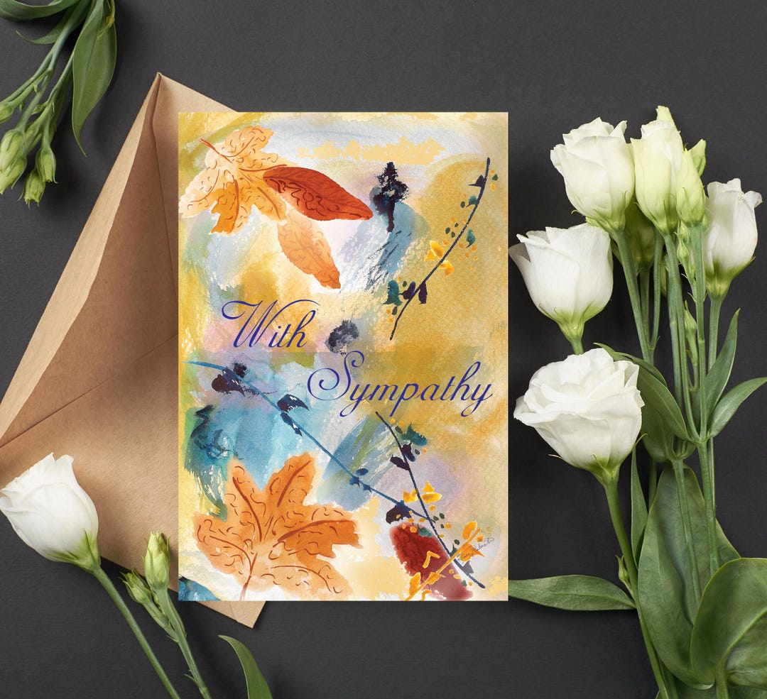 Sympathy Card | Grief Support Card | Sympathy Peace and Comfort Card ...