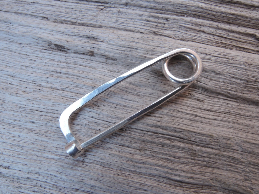Small Safety Pin Sterling Silver, German Silver, Brass, Copper ...