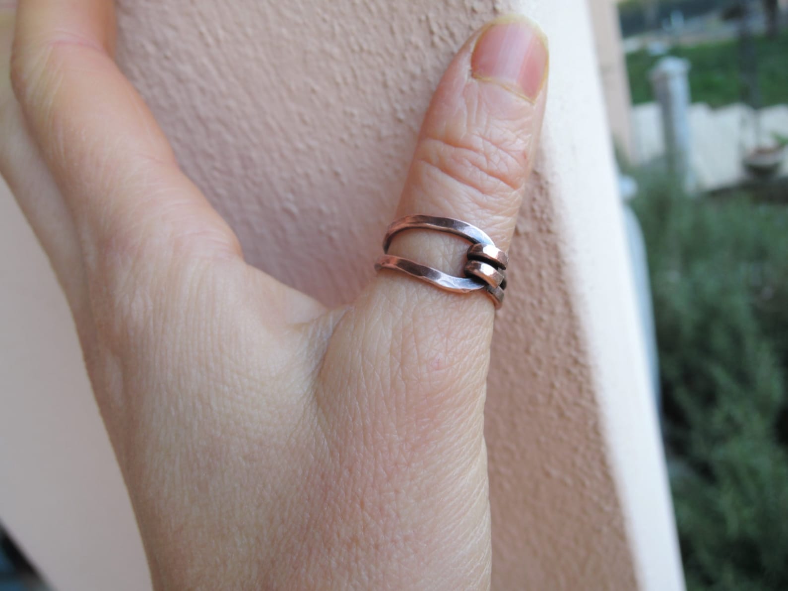 Hammered Copper Ring Simple Copper Ring for Men and Women | Etsy