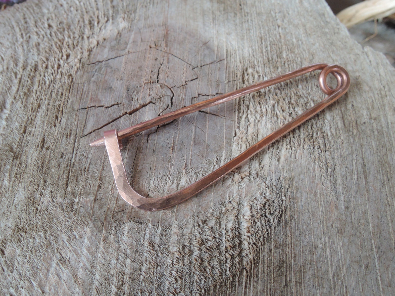 Silver Safety Pin Minimalist Modern Shawl Pin / Scarf / Kilt - Etsy