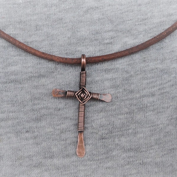 Copper Cross - Etsy