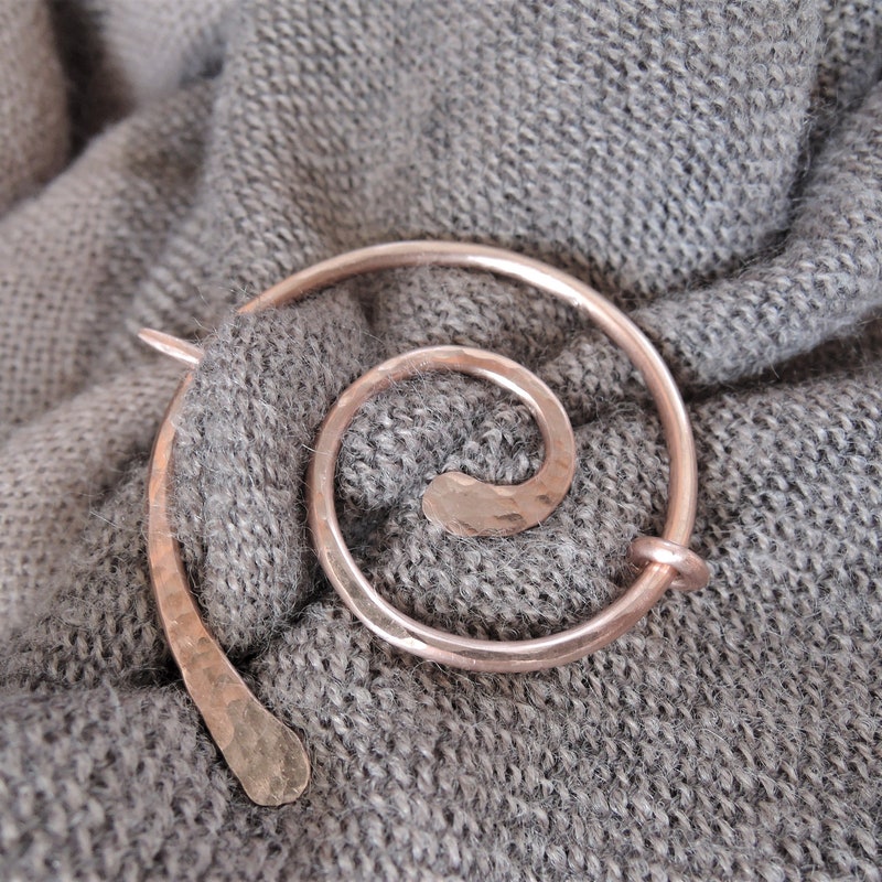 Copper Shawl Pin - Etsy