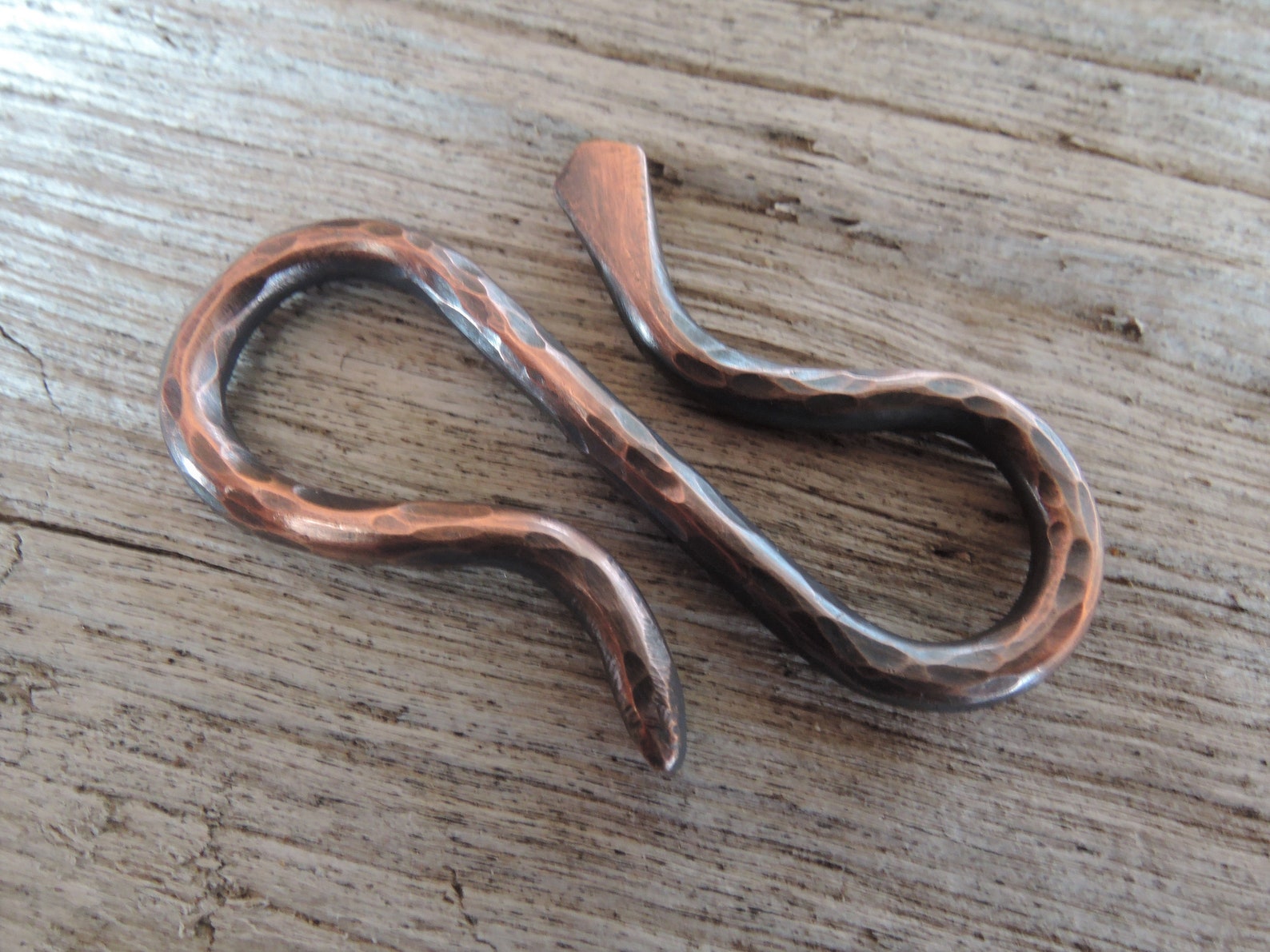 Cardigan Closure/fastener/clasp Copper or Sterling Silver Double Hook ...