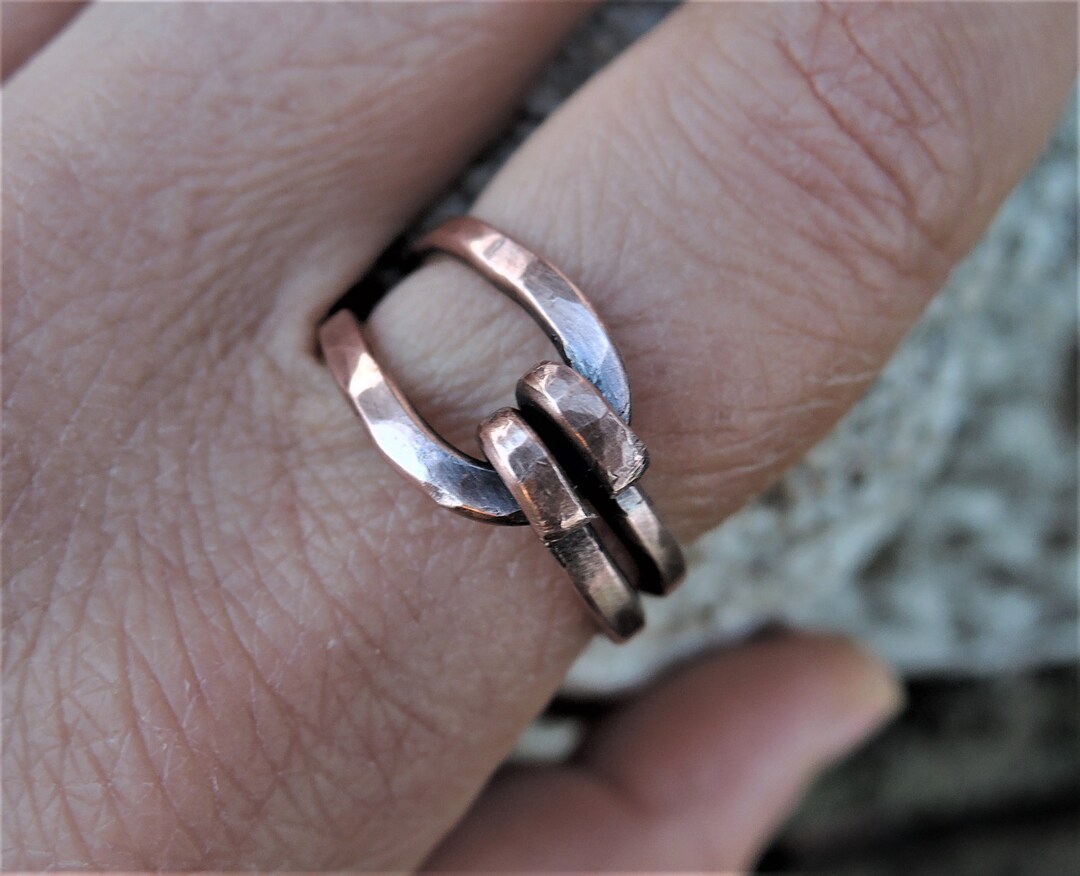 Hammered Copper Ring - Simple Copper Ring for Men and Women ...