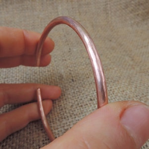 Copper Bar Bracelet Mens Copper Cuff Simple Minimalist Bangle Bracelet ...
