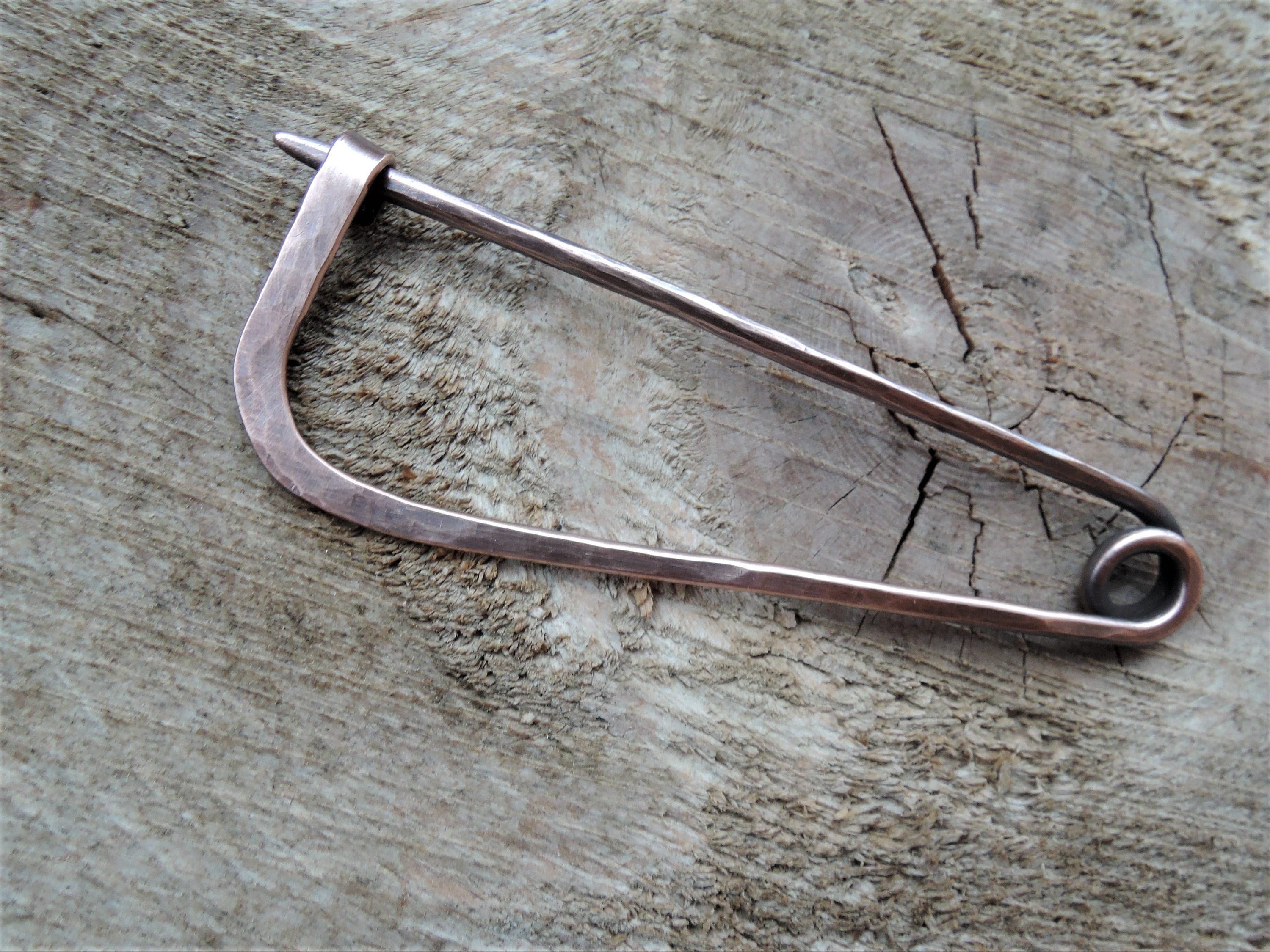 Silver Safety Pin Minimalist Modern Shawl Pin / Scarf / Kilt - Etsy