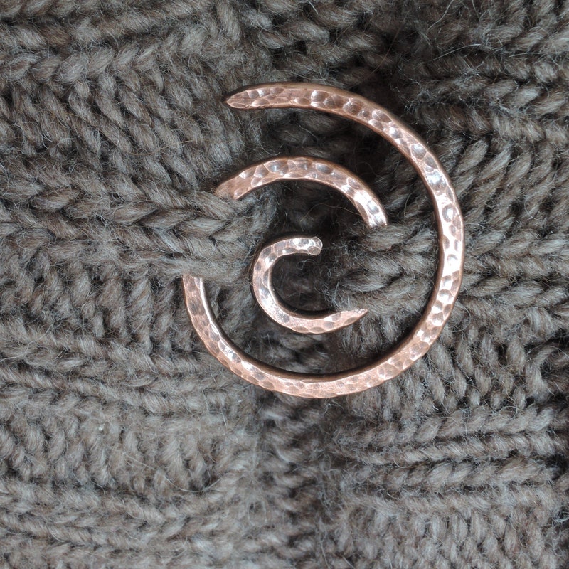 Copper Shawl Pin - Etsy