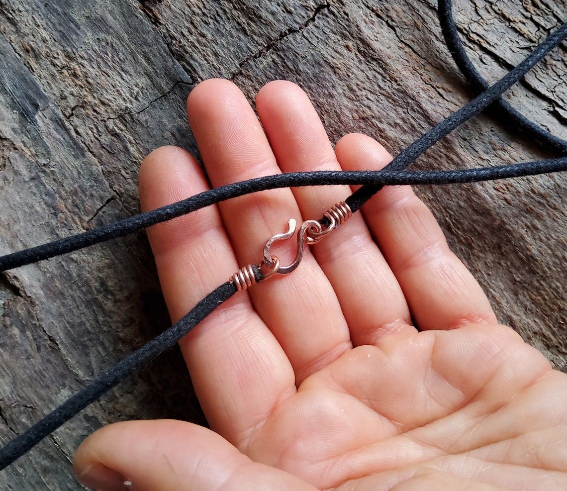 Men's Cotton Cord Necklace 3 Mm Thick Jewelry Cord - Clasp in Copper ...