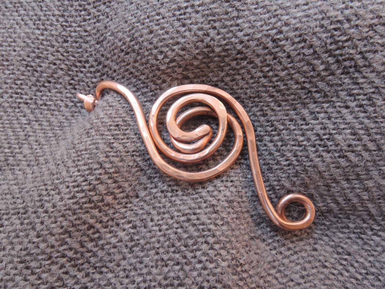 Copper Shawl Pin Rose Sweater Hat or Scarf Brooch - Etsy