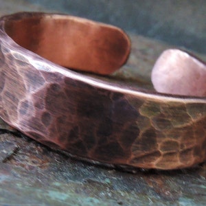 Hammered Copper Ring Simple Copper Ring for Men and Women Minimalist ...
