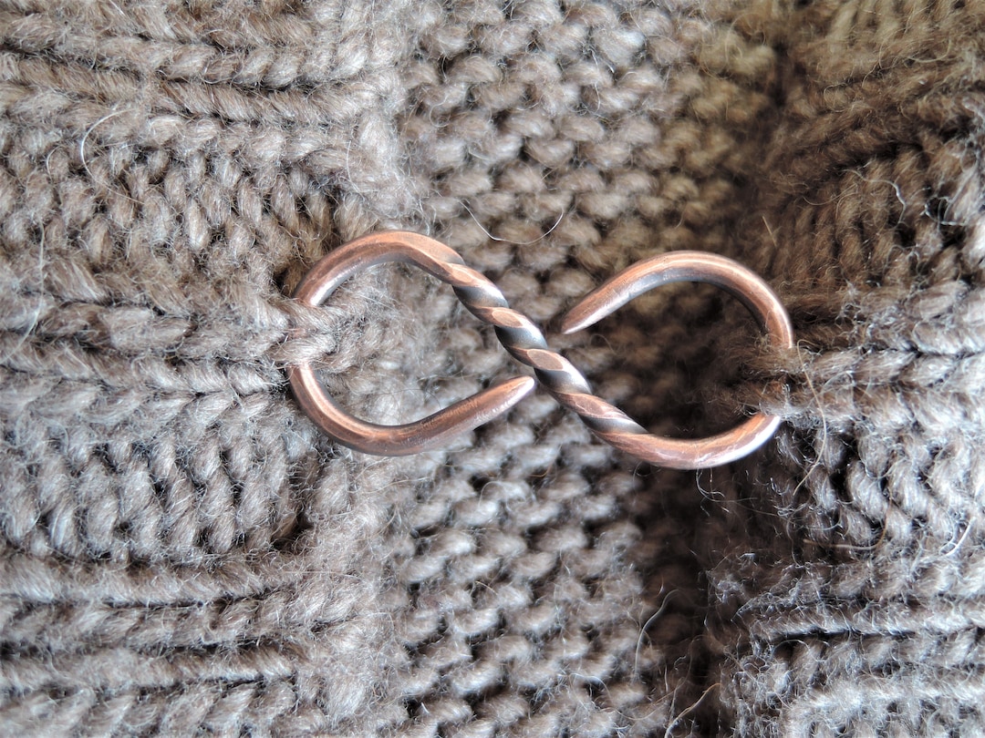 Infinity Cardigan Closure/fastener/clasp Copper Scarf Shawl Pin Double ...