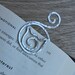 Handmade Cat Bookmark - Hammered Silver Aluminum Wire Bookmark - Etsy