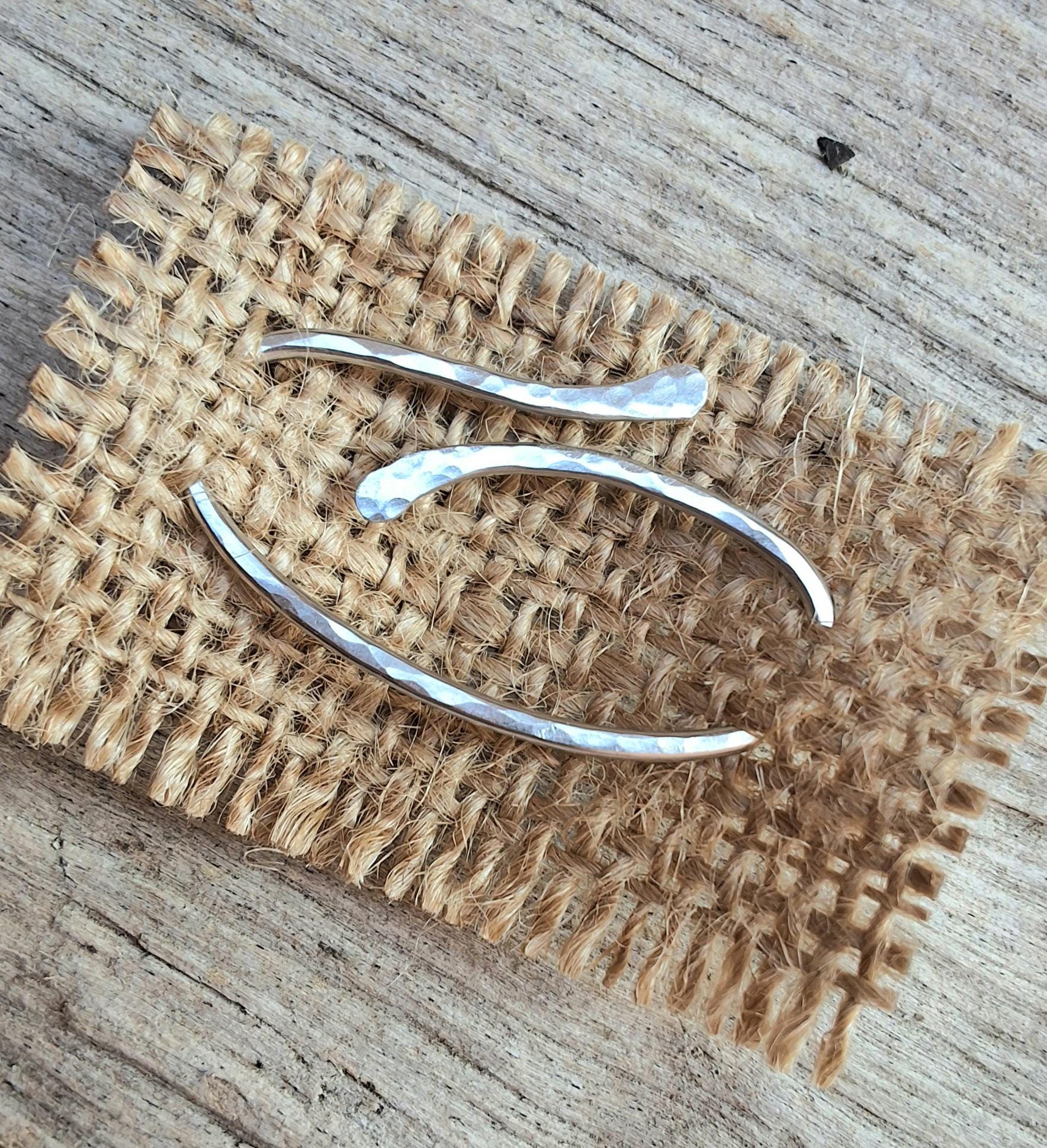 Silver Shawl Pin Minimalist Modern Cardigan Closure Scarf Pin Brooch in ...