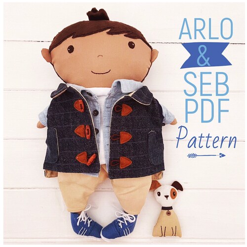 PDF Rag Doll Sewing PATTERN & Tutorial Dress up Doll Doll - Etsy