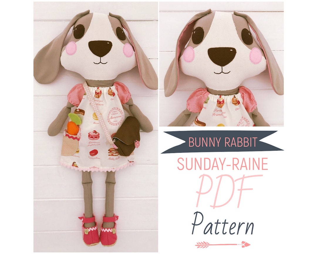 Bunny Rabbit Dress up Cloth Doll 'sunday-raine' With Clothes ...