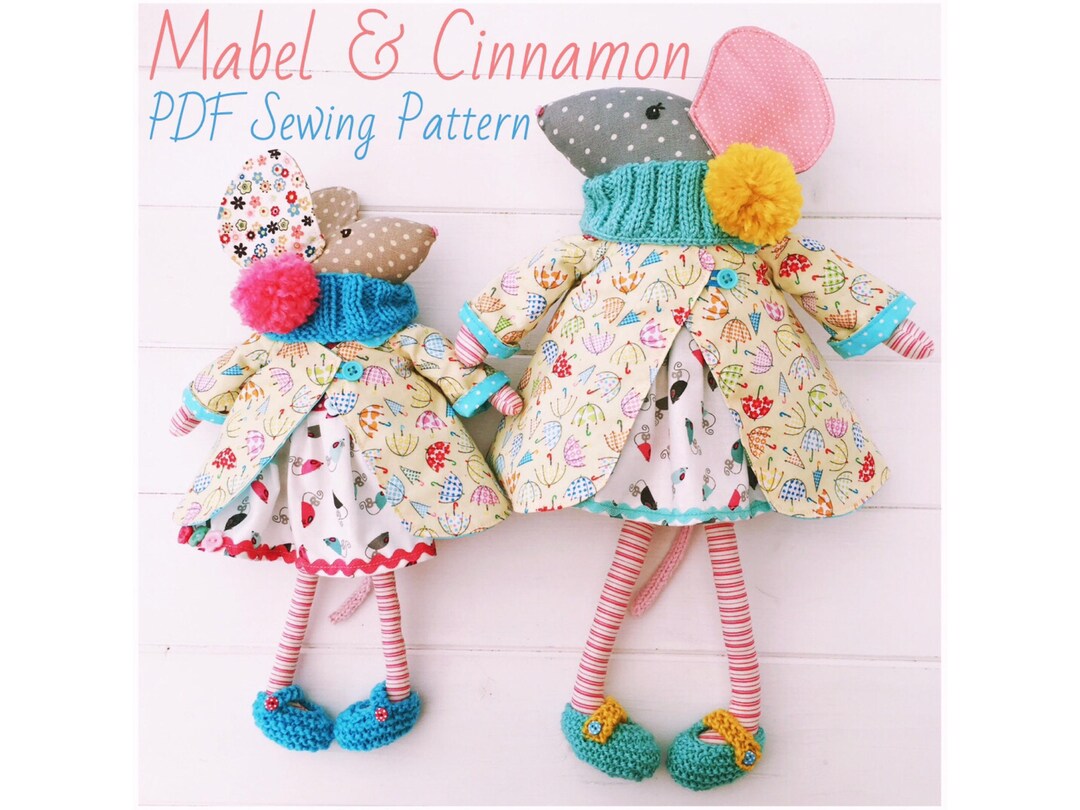 PDF Mouse Dolls Mother & Daughter 'mabel and Cinnamon' + Clothes and ...