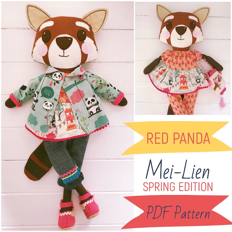 Red Panda Pattern - Etsy