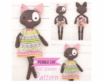Dress up Cloth Cat Doll 'pebble' With Custom Winter Clothes and ...