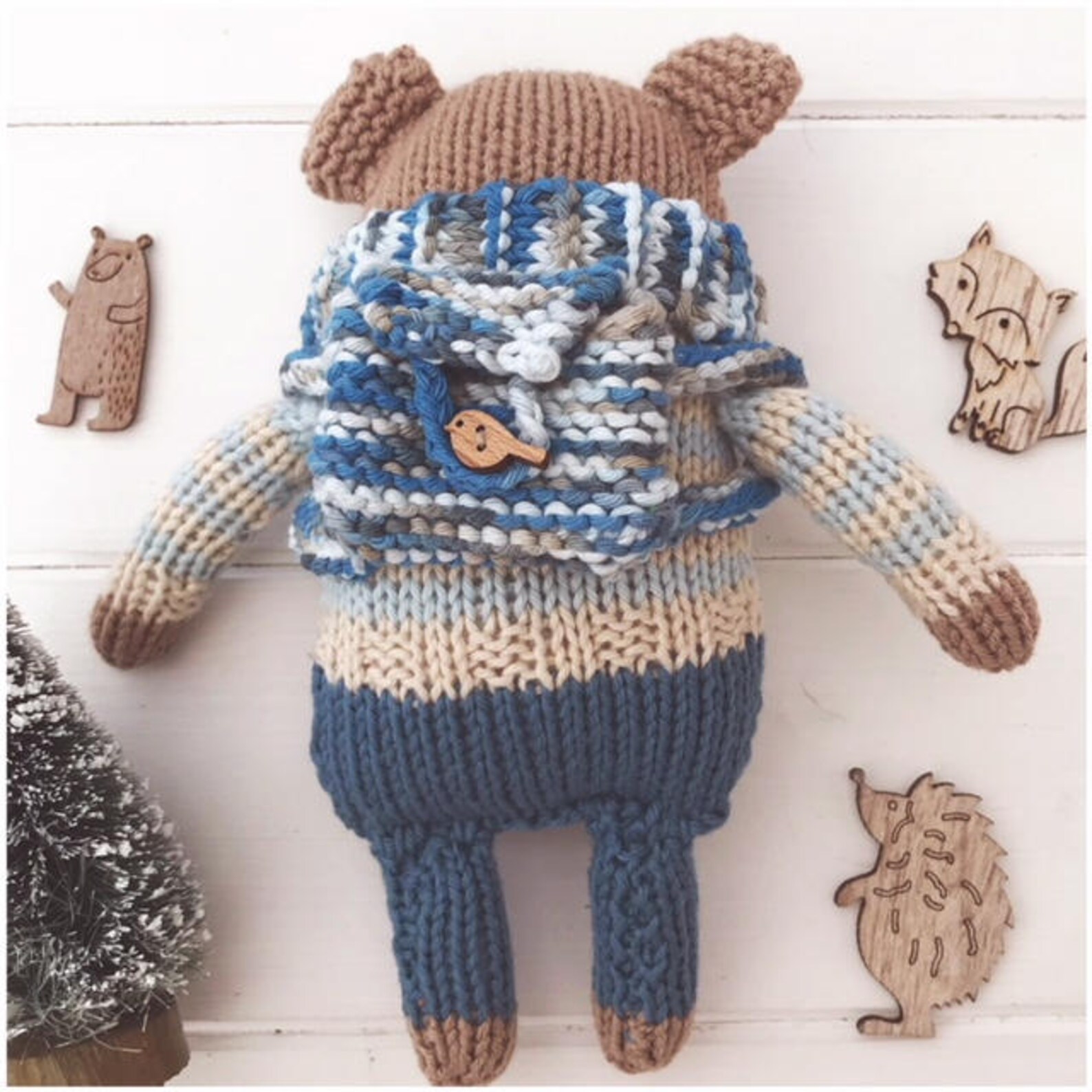 Small Hand Knitted Toys With Accessories PDF Knitting Pattern Bundle ...