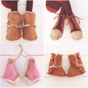 Doll Shoe Pattern Bundle for Dress up Cloth Dolls With Feet PDF Sewing ...