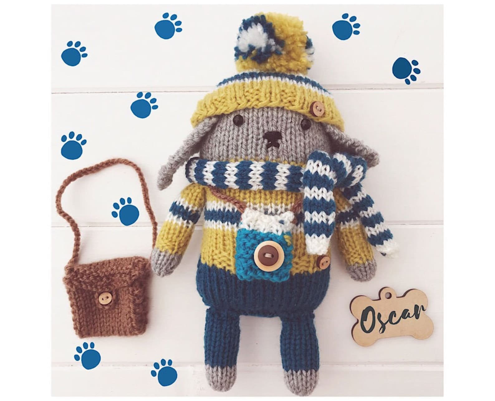 Small Hand Knitted Toys With Accessories PDF Knitting Pattern Bundle ...