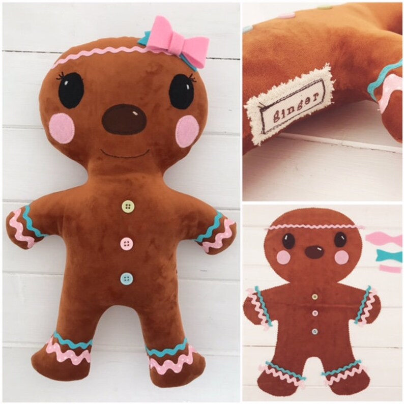 PDF Gingerbread Doll Sewing Pattern + Clothes & Accessories Sewing ...