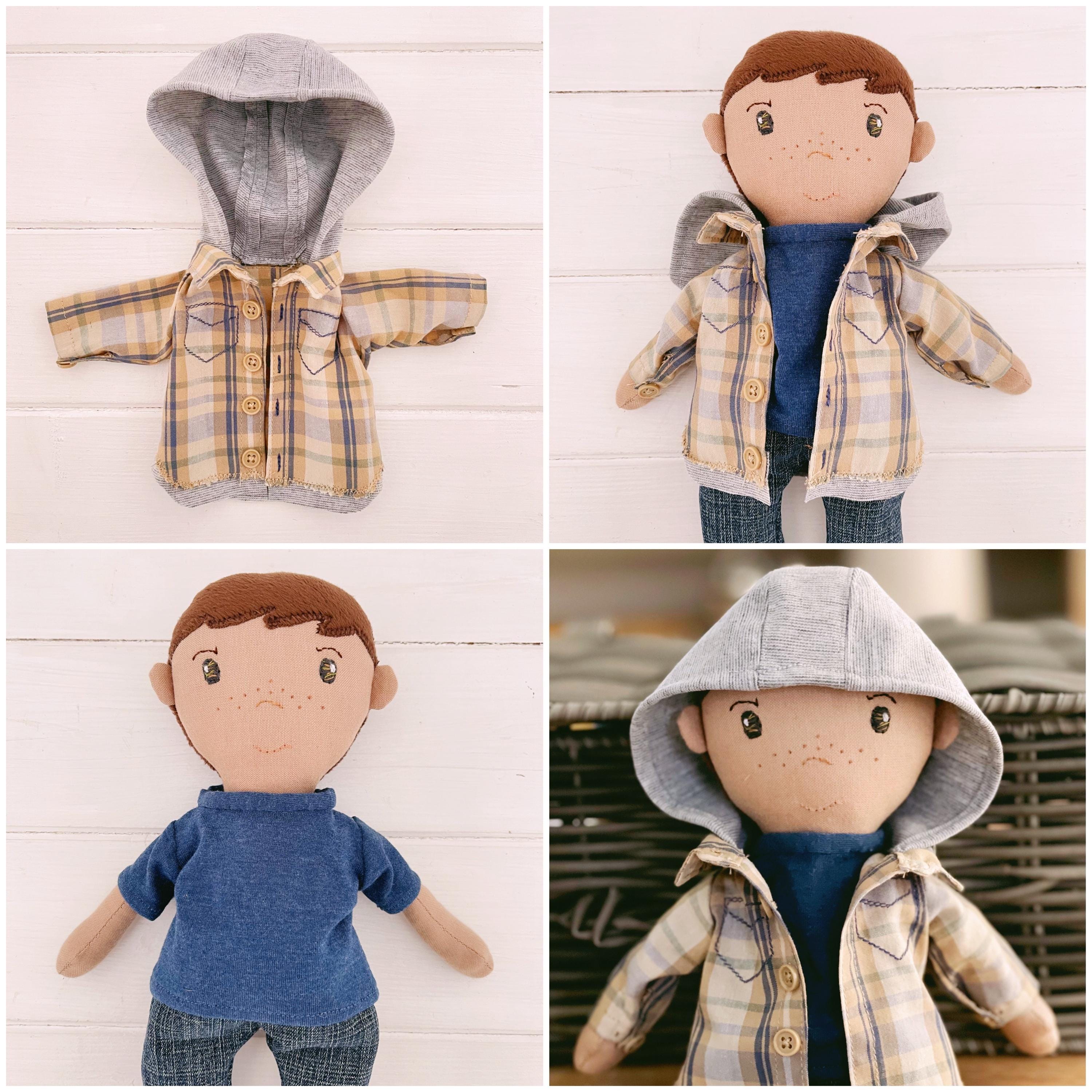 PDF Small Boy Doll 'finnley' + Clothes & Accessories Sewing Pattern ...