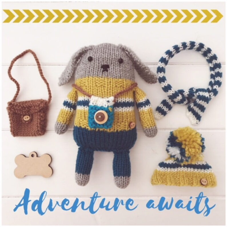 Small Hand Knitted Toys With Accessories PDF Knitting Pattern Bundle ...