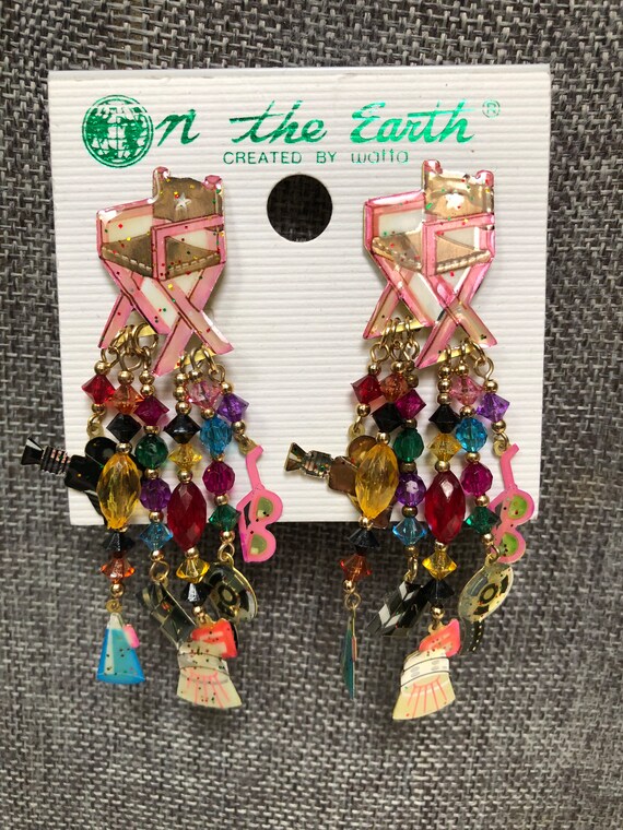 SALE! Very Rare Vintage Designer Watta/Kcfa Pink & Br… - Gem