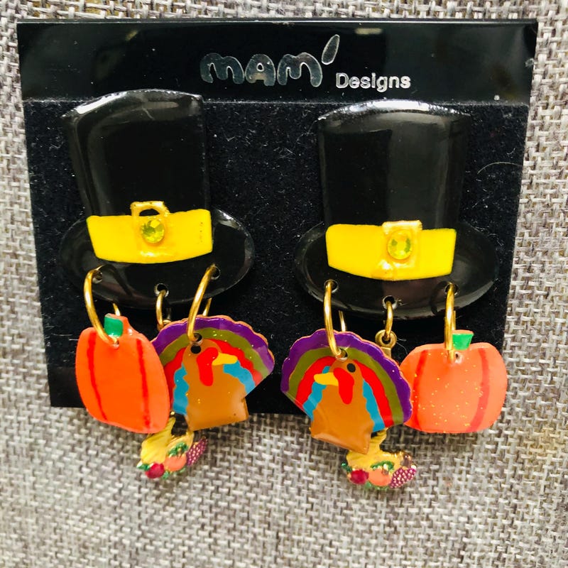 Pilgrim Earrings Vintage - Etsy