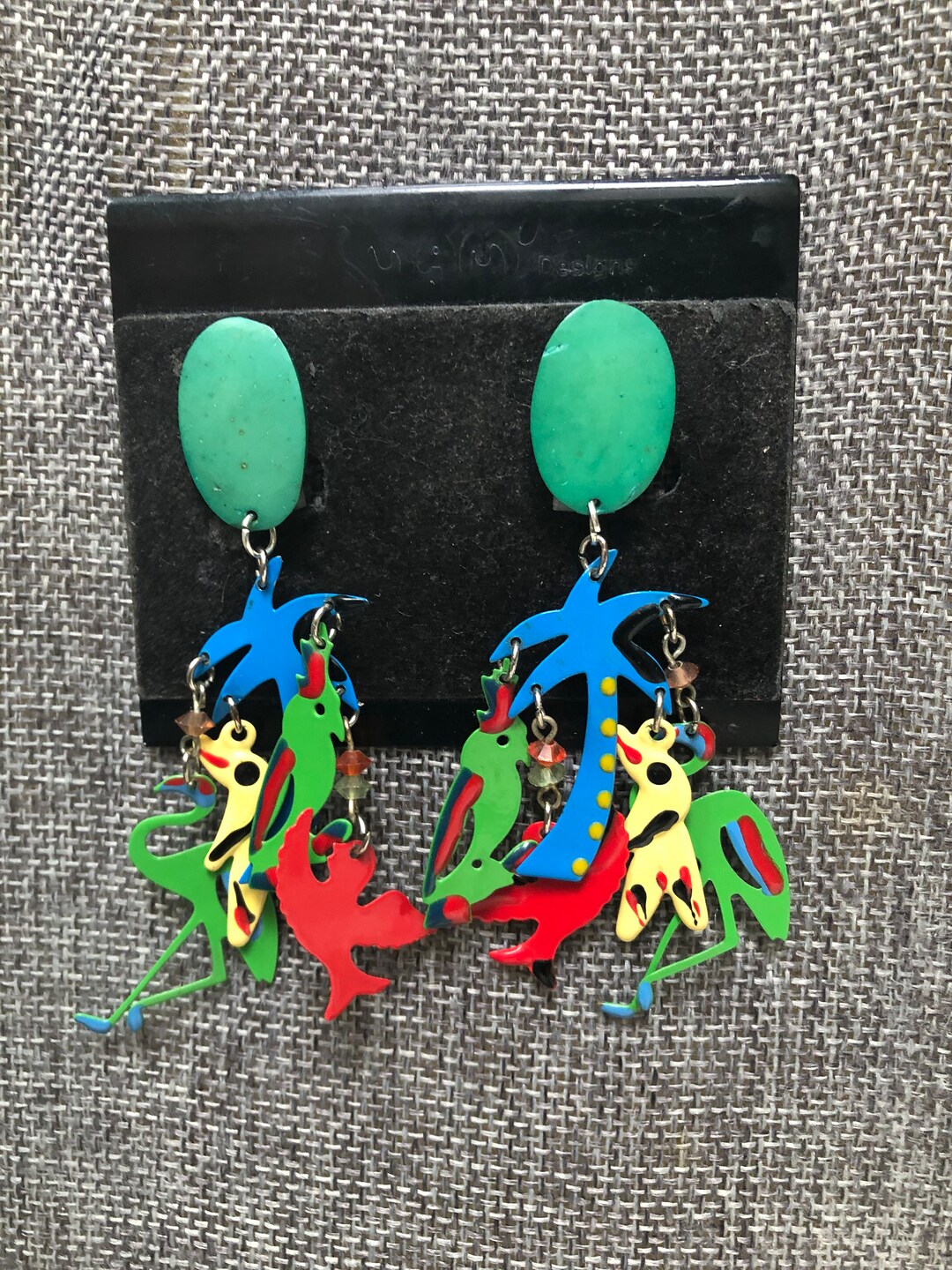 SALE Vintage Lunch at the Ritz style Artisan Designed Multi-colored ...