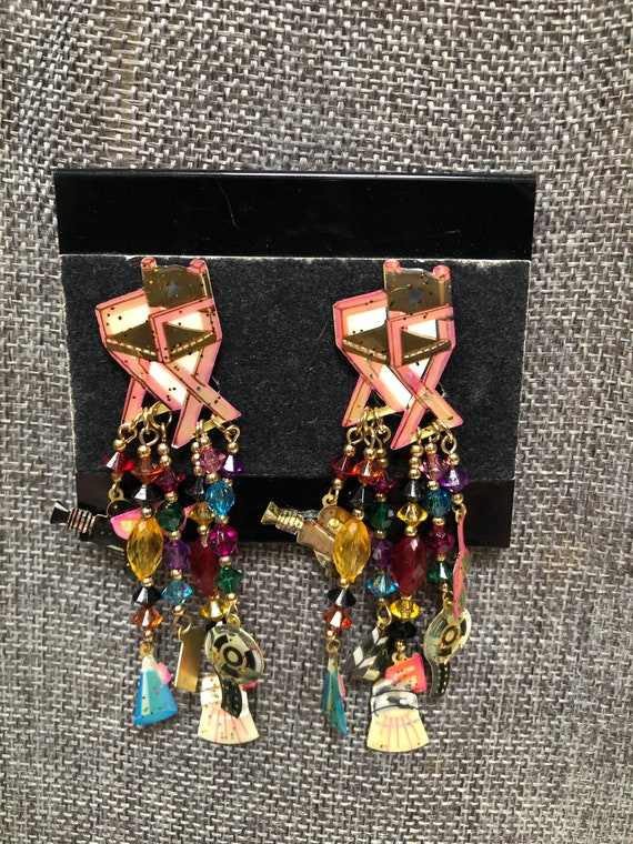 SALE! Very Rare Vintage Designer Watta/Kcfa Pink & Br… - Gem
