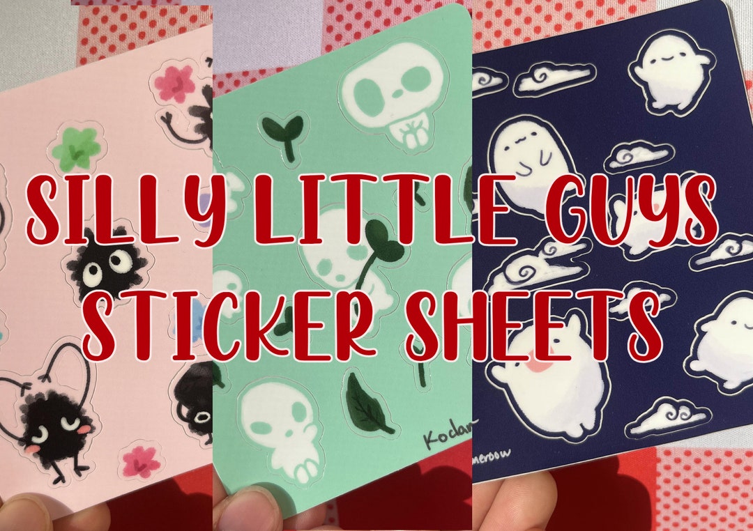 Silly Lil Guy Sticker Sheets - Etsy