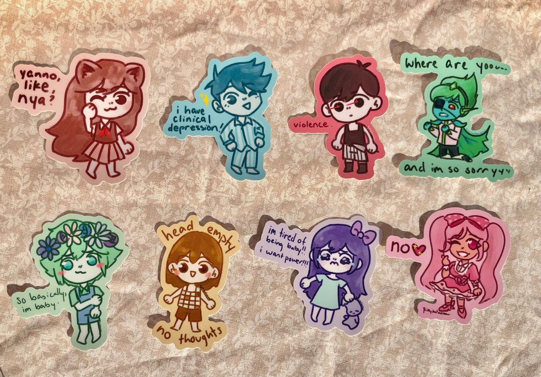 Silly Omori Stickers - Etsy