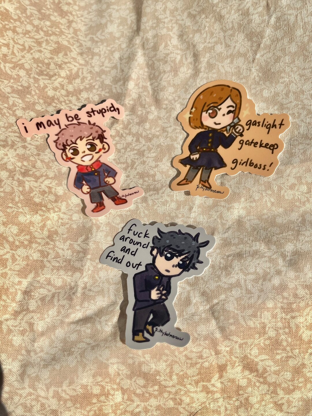 Silly Cursed Guys Stickers - Etsy