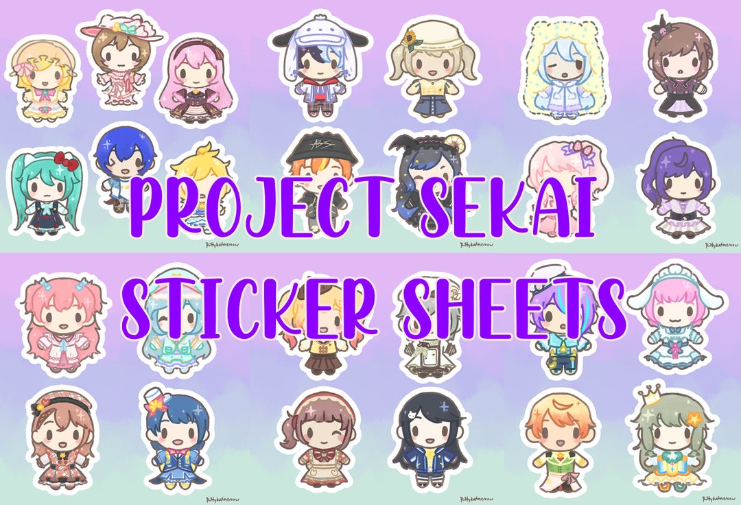 Project Sekai Sticker Sheets - Etsy